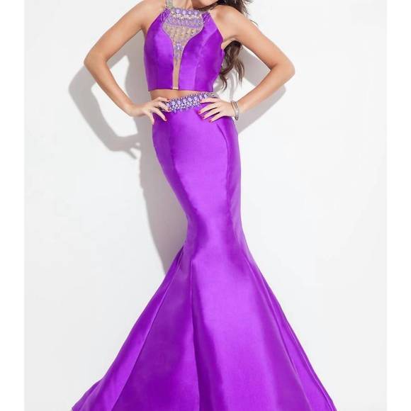 Rachel Allan | Dresses | New Rachel Allan Mikado Twopiece Mermaid Prom ...